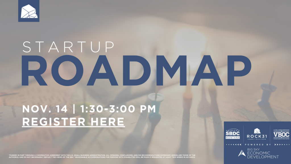 November Startup Roadmap – Big Sky Economic Development